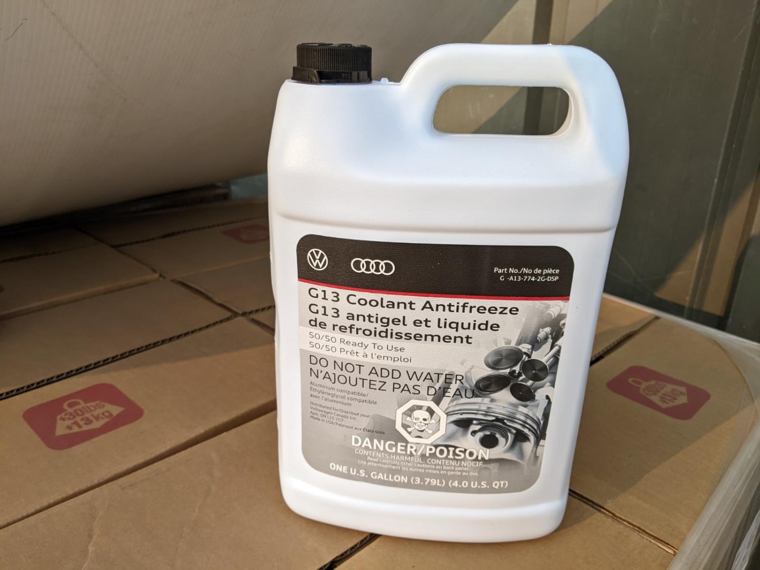 (9) Boxes of VW G13 Coolant Antifreeze (Unused) [24HA05002-002] | Team ...