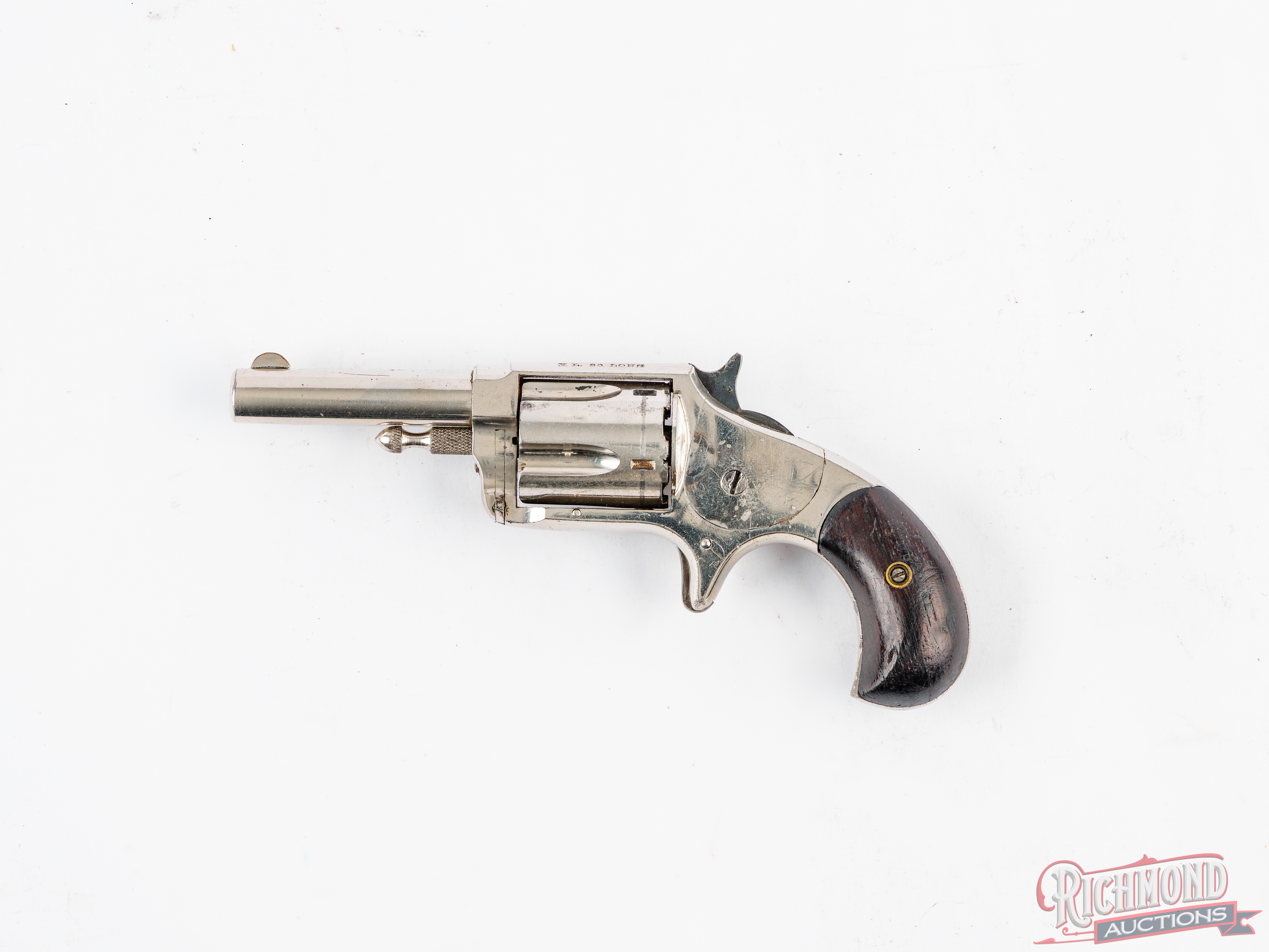 Antique Hopkins & Allen XL .30 Long Rimfire Nickel Revolver | Richmond ...