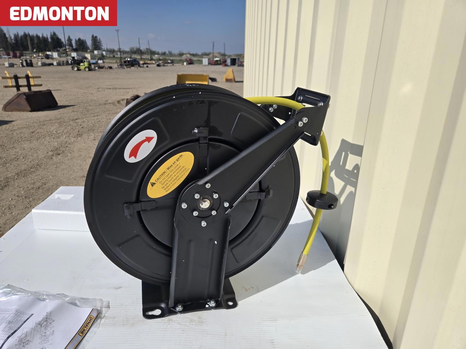 Dynaline Heavy Duty 50 Ft Dual Arm Grease Hose Reel (Unused) [26AA48797 ...