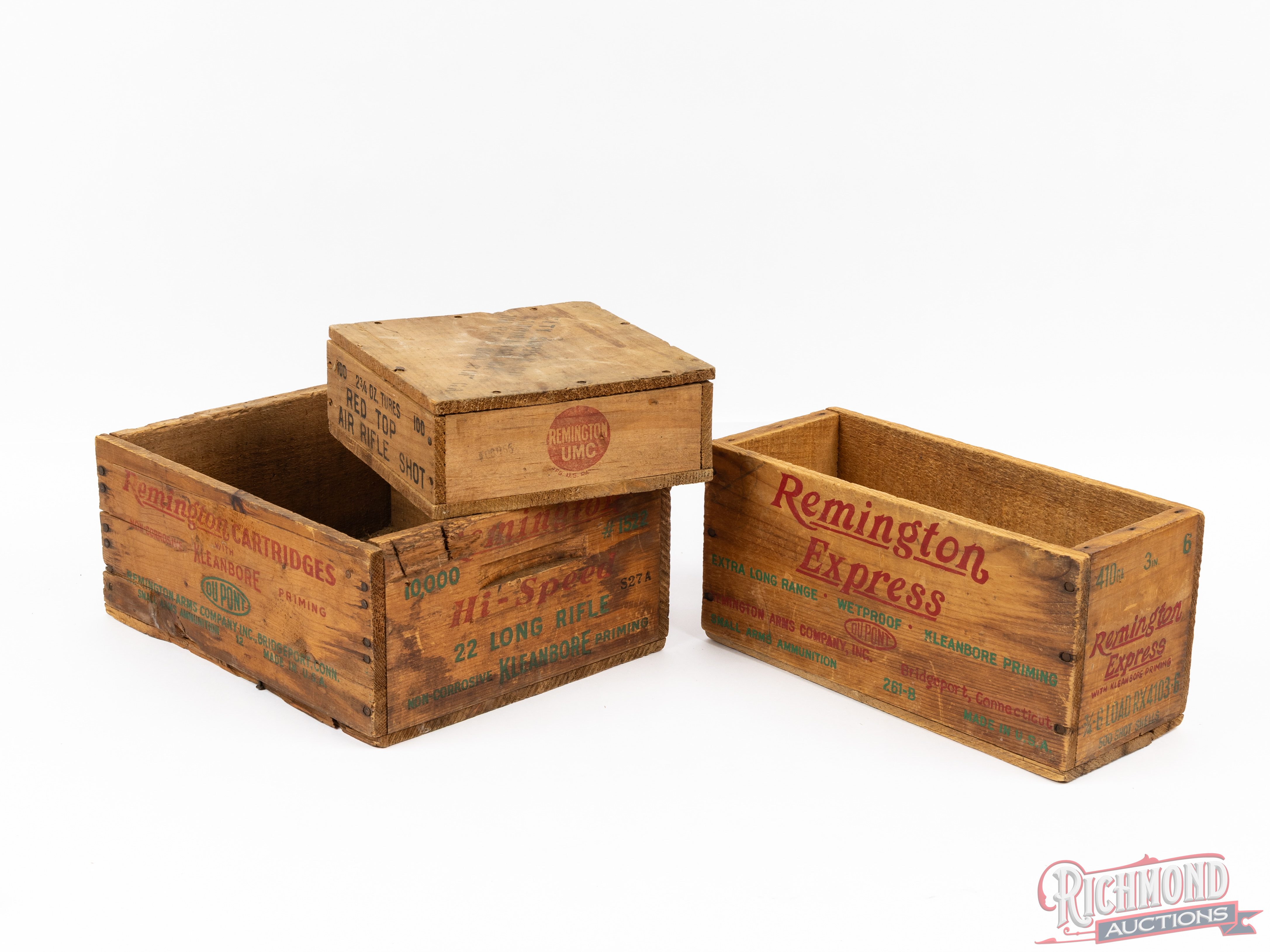 3 Remington Wooden Ammunition Boxes And Crates | Richmond Auctions