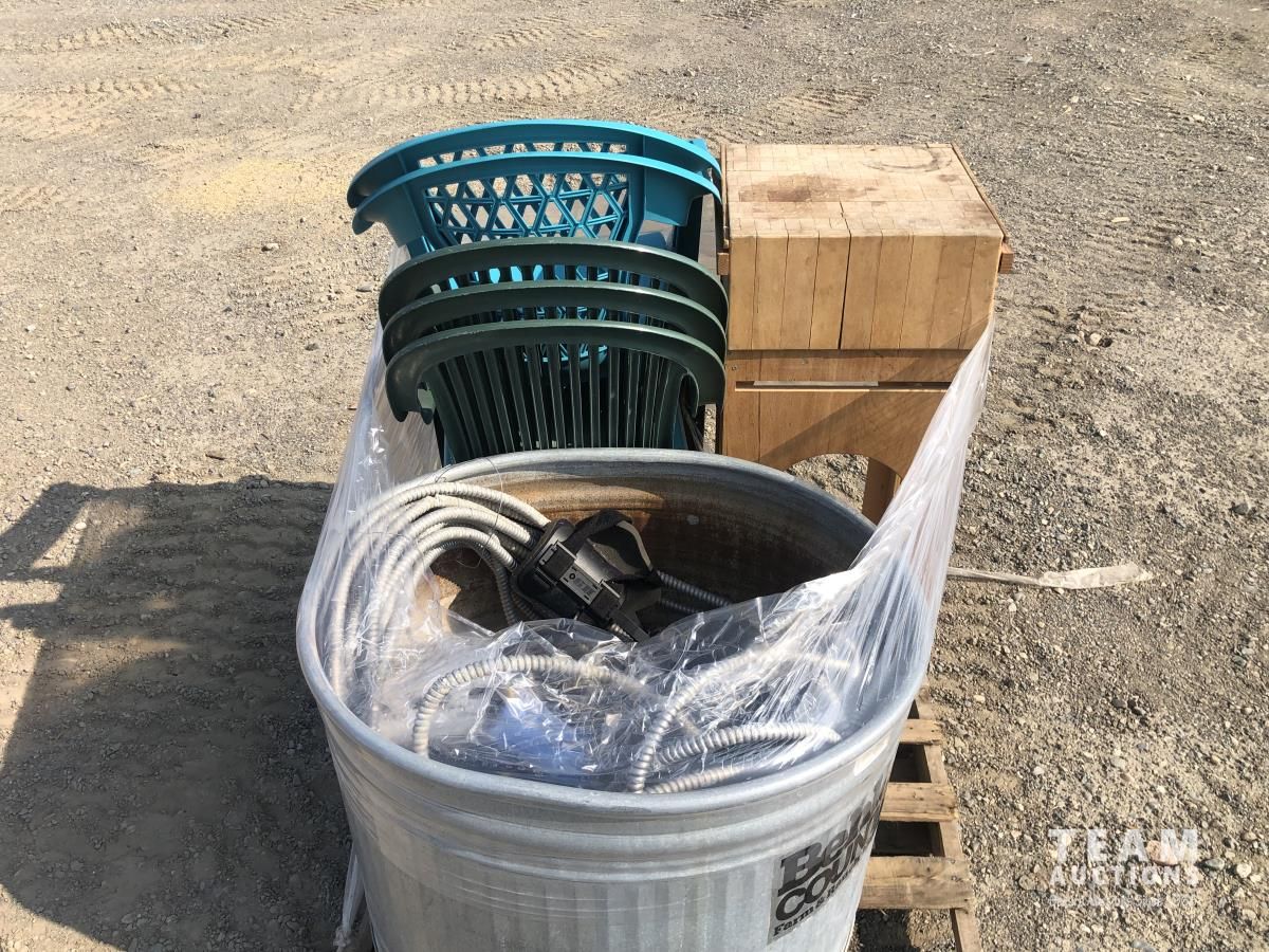 Water Trough, Heaterm Resin Chairs, Butcher Block [23HE15998-029 ...