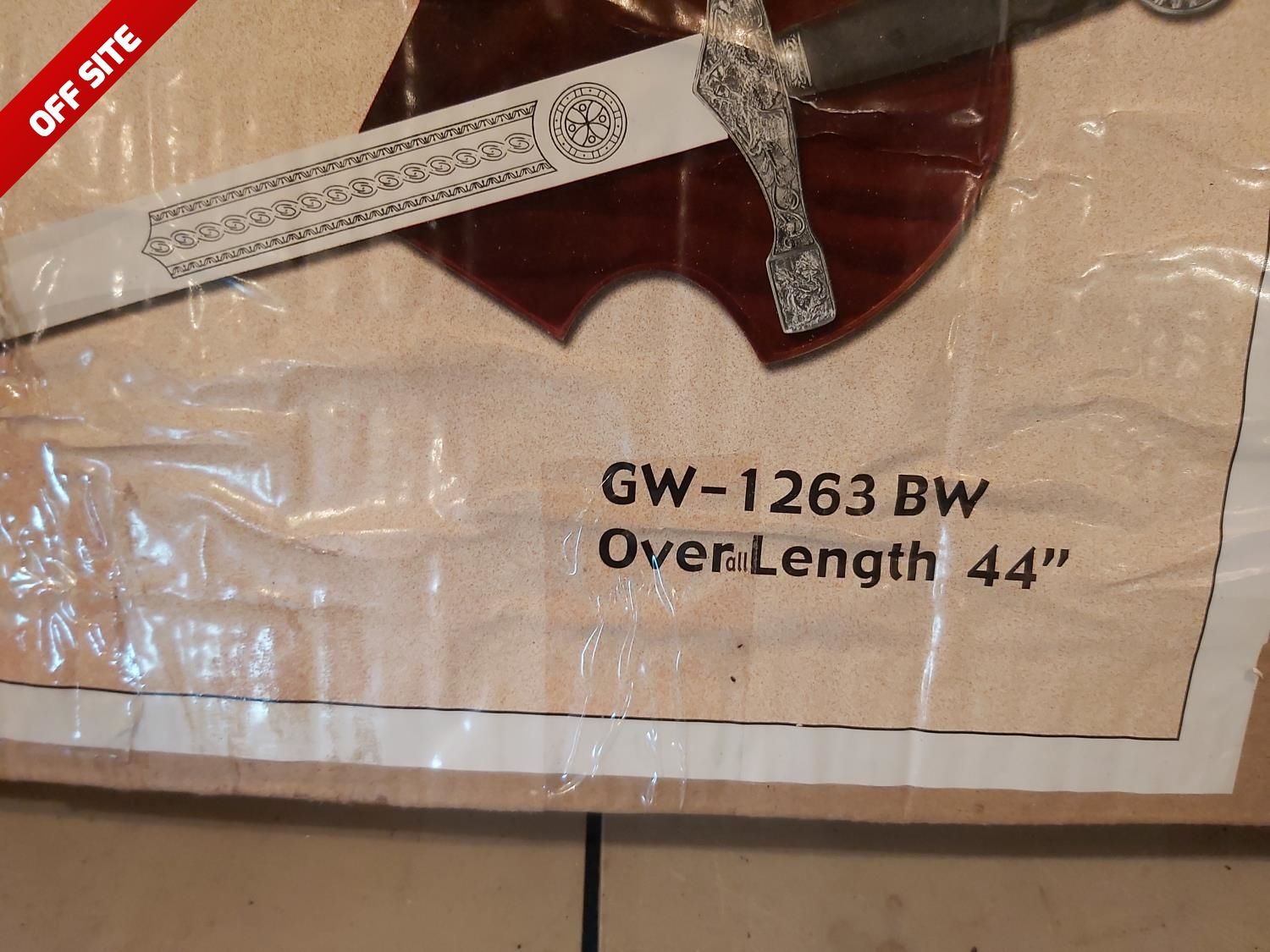 44 Inch Steel Sword (Unused) [24IG37041-093] | Team Auctions