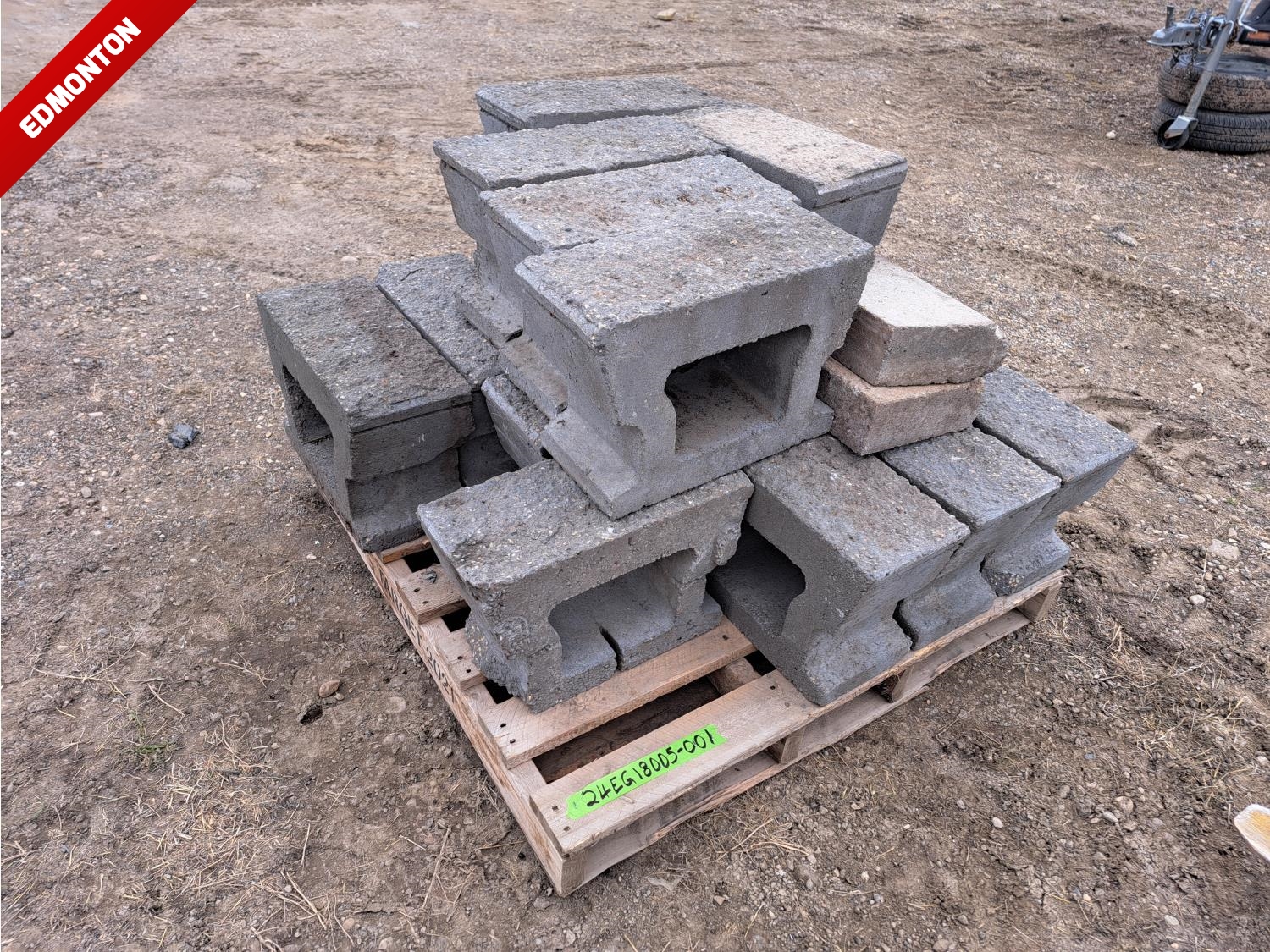 1 Pallet of Cinder Blocks [24EH18005-001] | Team Auctions