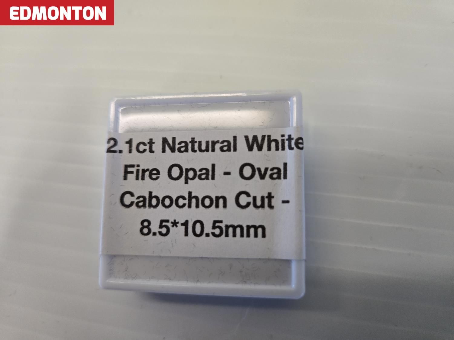 Smartlife 2.1 Ct Natural White Fire Opal, Oval Cabochon Cut (Unused ...