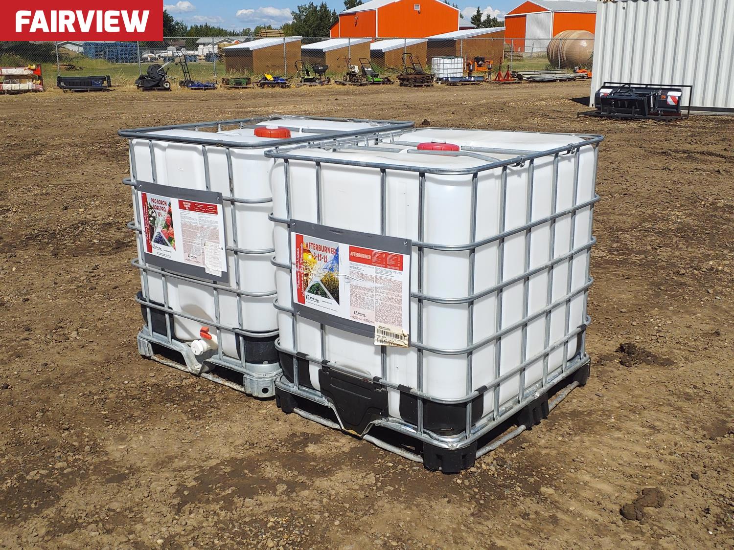 (2) 1000 Liter Non Potable Water Totes [25IE06008-002] | Team Auctions