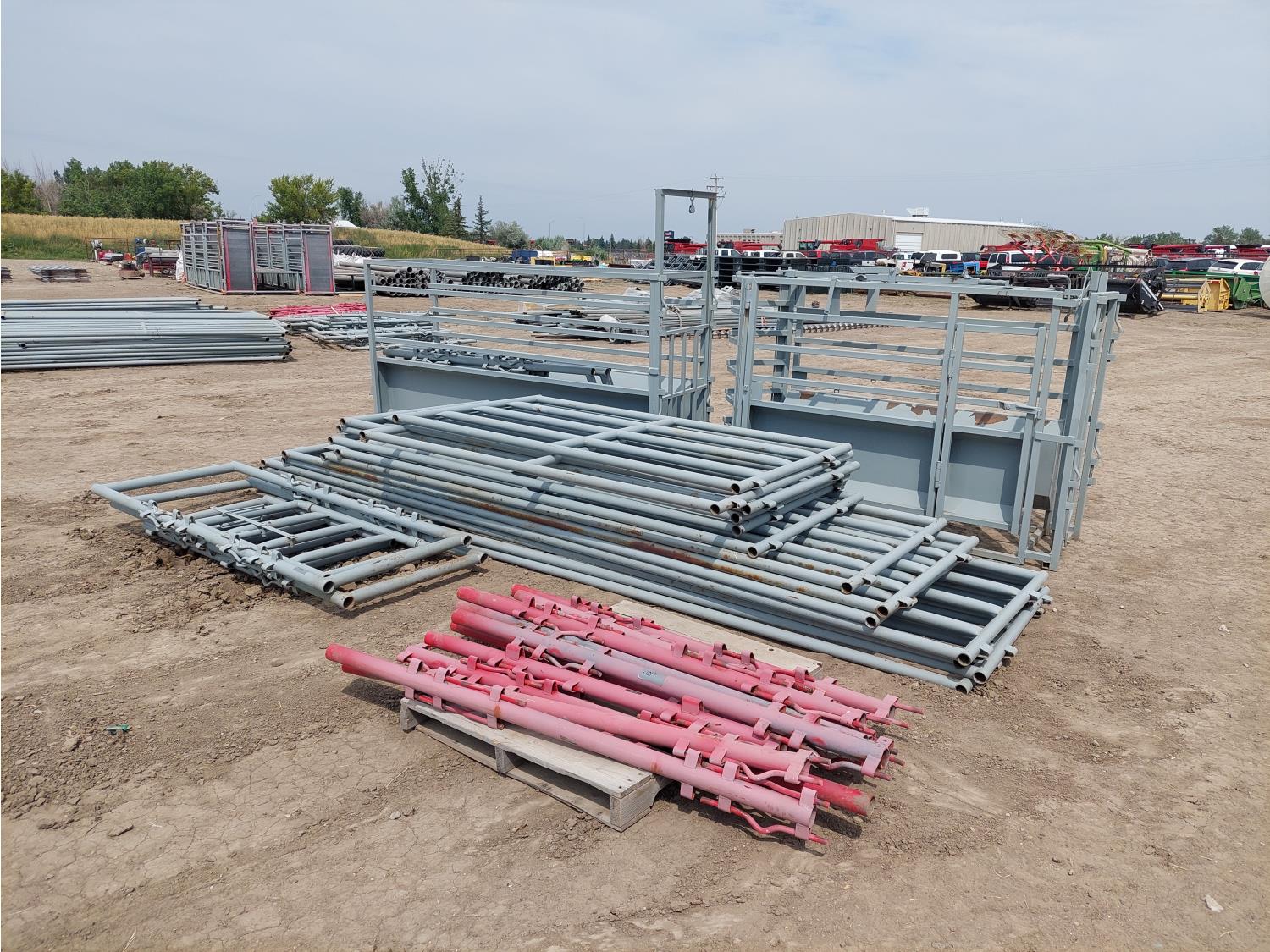 Timed Event Roping Chute, Header and Heeler Boxes, Pens and Alley Way ...