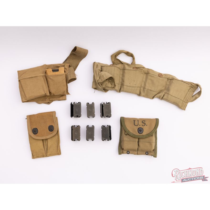 35 .303 British and 8 .30-06 Cartridges With Bandoliers And Magazine ...