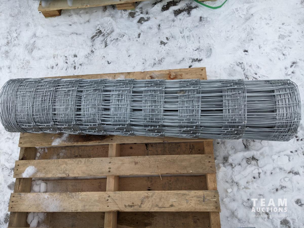 4 Ft X 330 Ft Roll of Galvanized Field Fencing (Unused) [23BA05002-390 ...