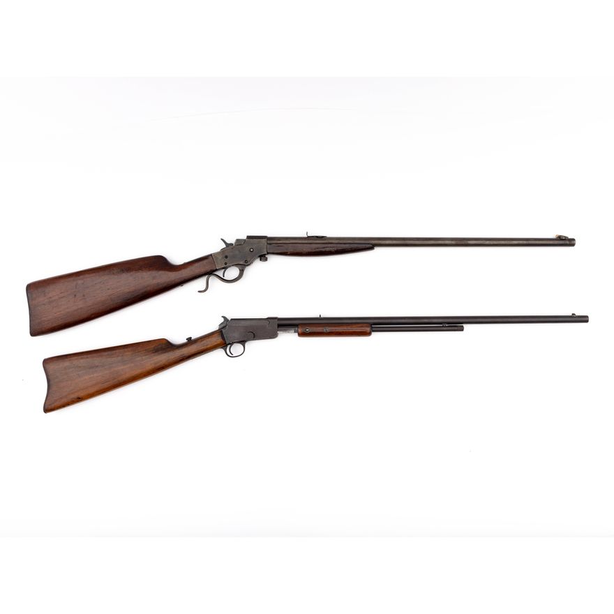 Marlin Model 25 .22 Short / CB Cap Pump Rifle & Stevens Favorite .22 LR ...