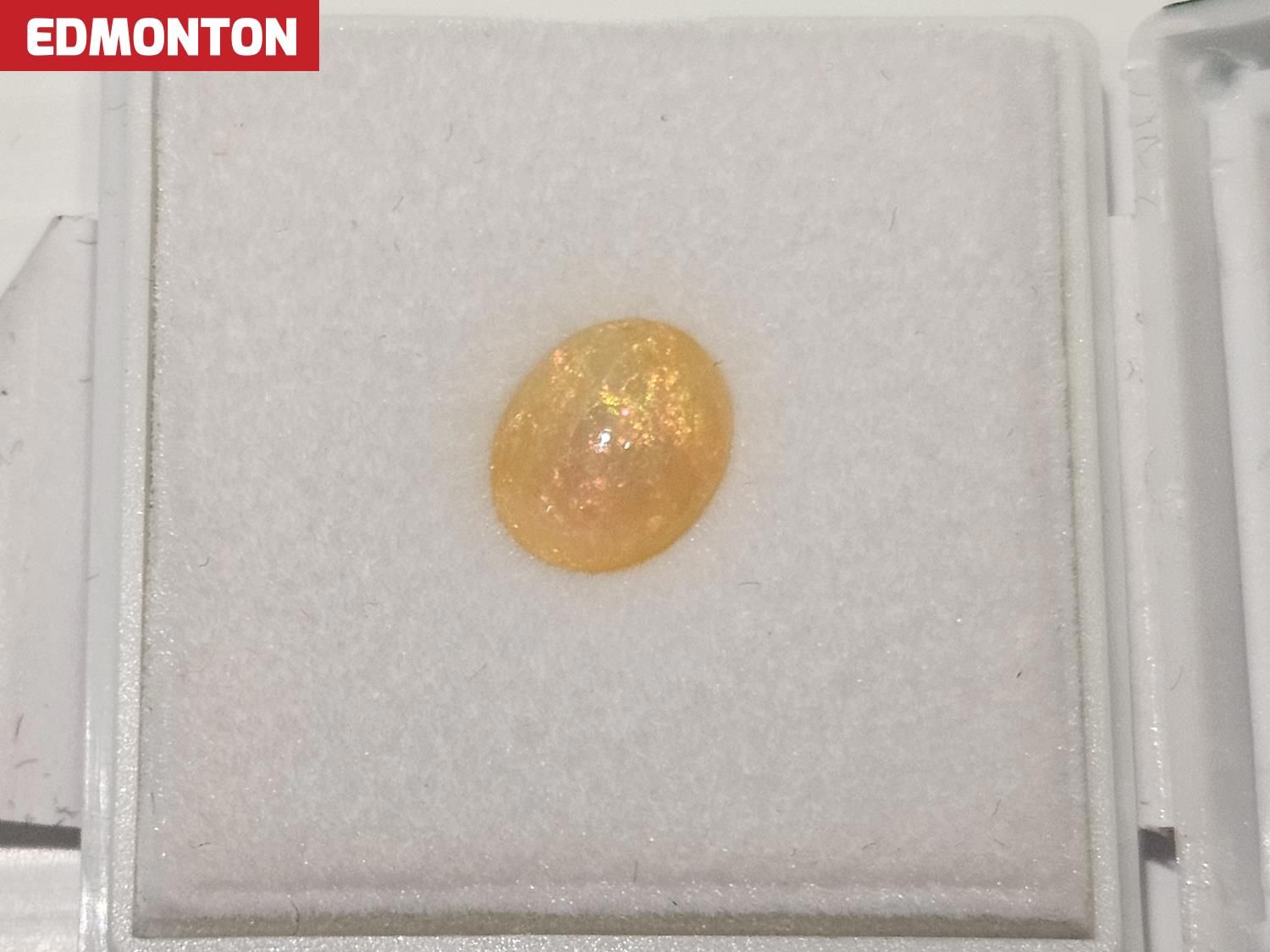 Smartlife 2.1 Ct Natural White Fire Opal, Oval Cabochon Cut (Unused ...