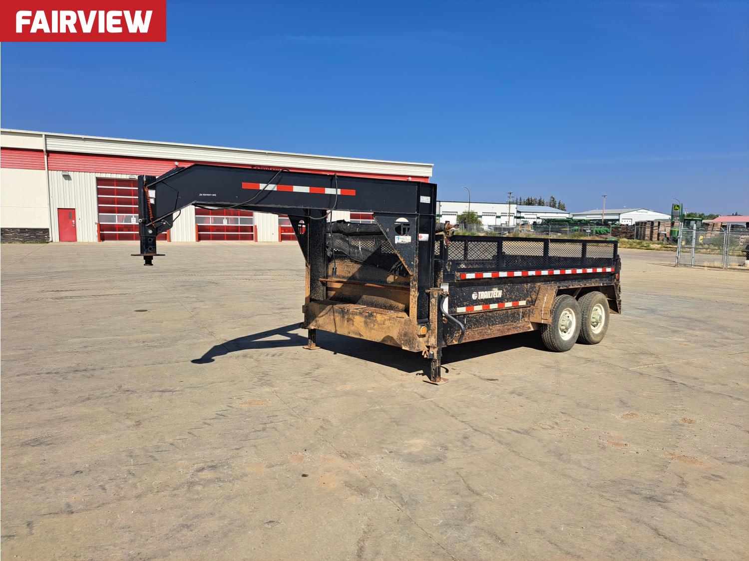 2013 Trail Tech 1270HD 14 Ft T/A Gooseneck End Dump Trailer [25IE07057 ...