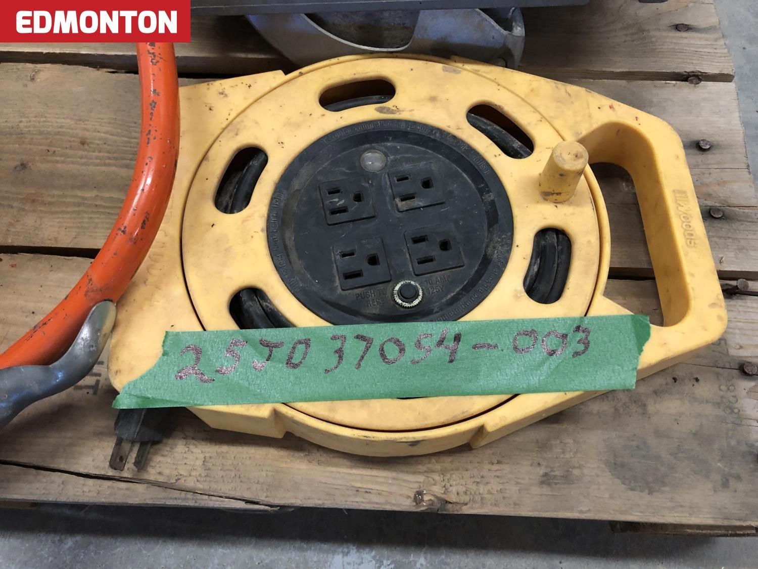 Cord Reel, Dewalt Circular Saw, (5) 12 Inch Chop Saw Discs [25JD37054 ...