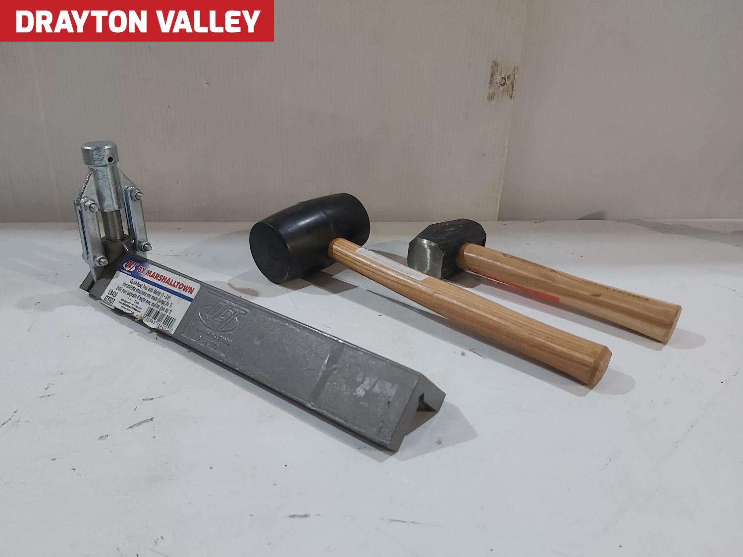 Marshaltown CB429 Cornerbead Tool, Rubber Mallet and 2.5 lb Rockforge ...