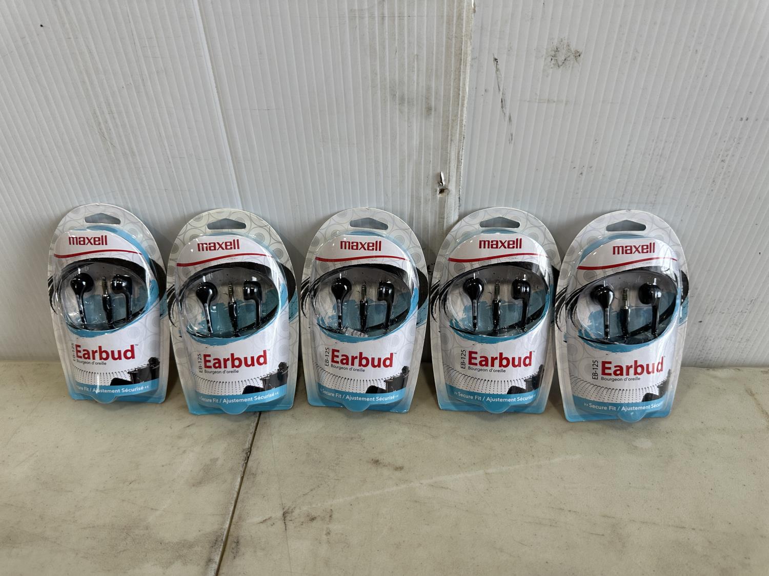 (5) Maxwell EB-125 Earbuds (Unused) [24IG37031-002] | Team Auctions