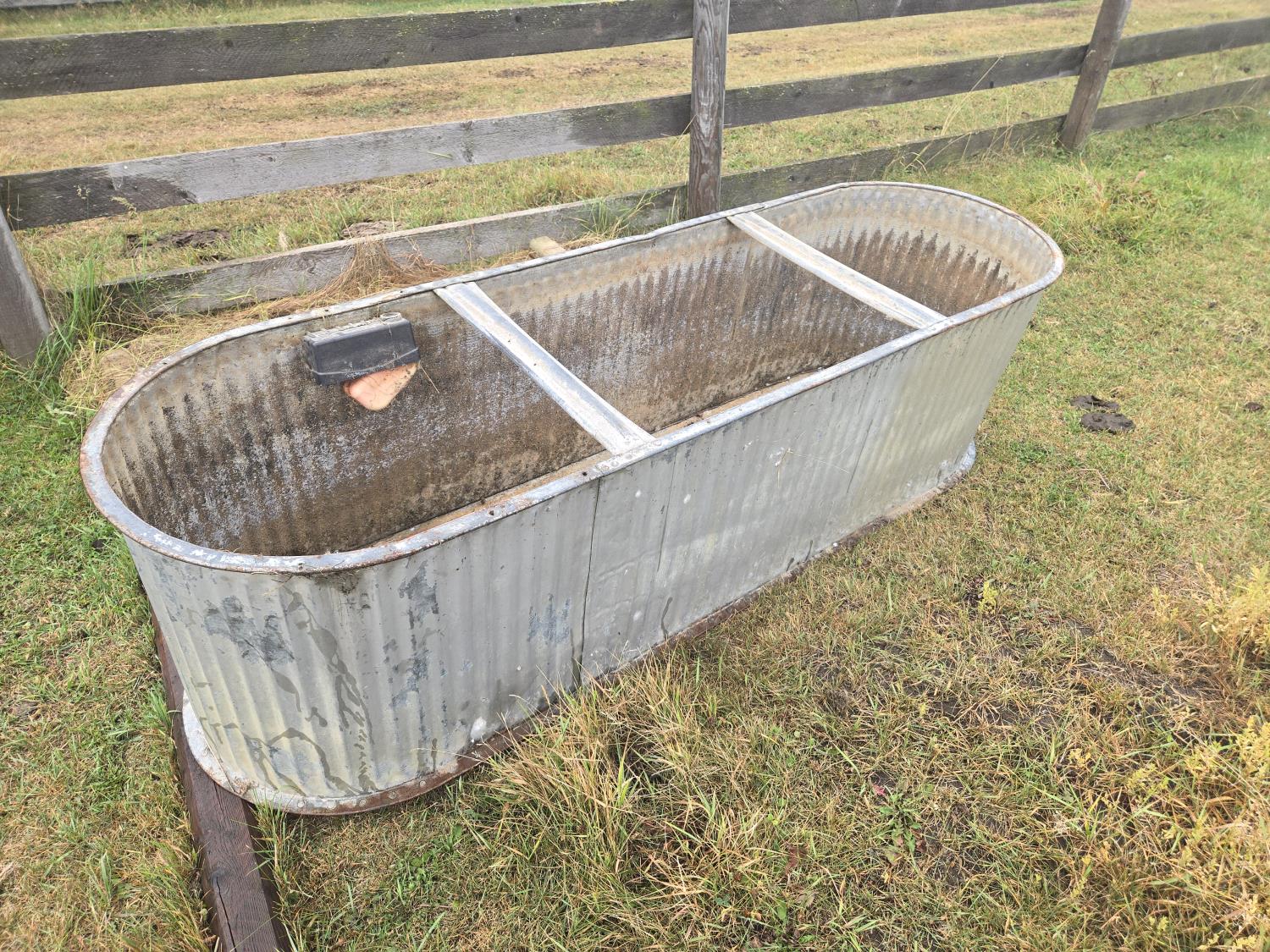 82 Inch Galvanized Water Trough [24IM37001-066] | Team Auctions