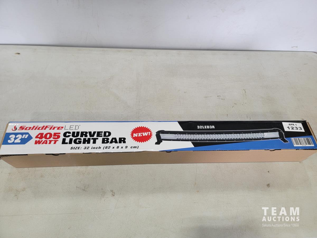 32 Inch Solidfire LED 405W Curved Light Bar (Unused) [23EA05008-036 ...