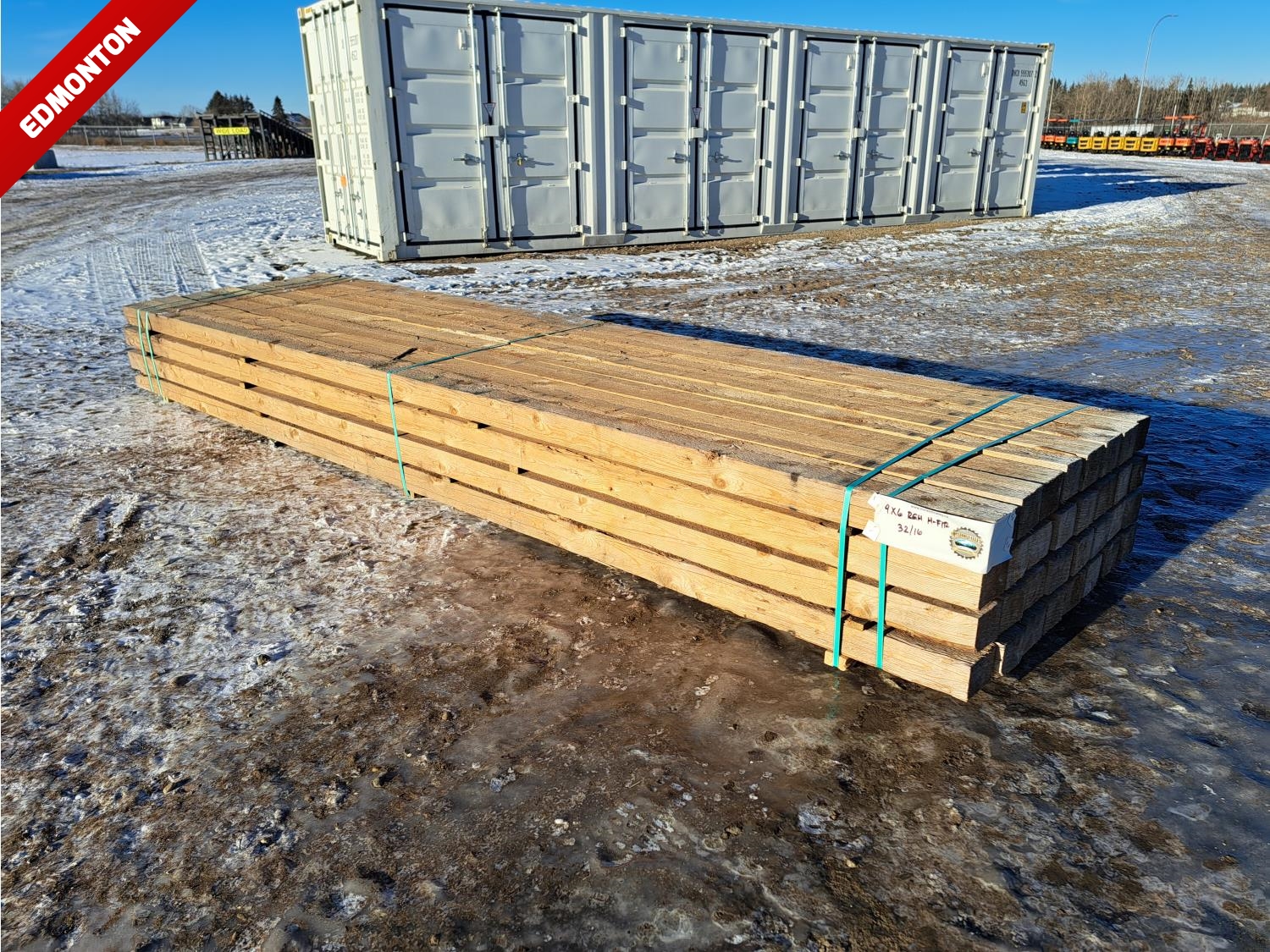 (32) 4 Inch X 6 Inch X 16 Ft Hem-Fir Rough Timbers (Unused) [24BE18796 ...