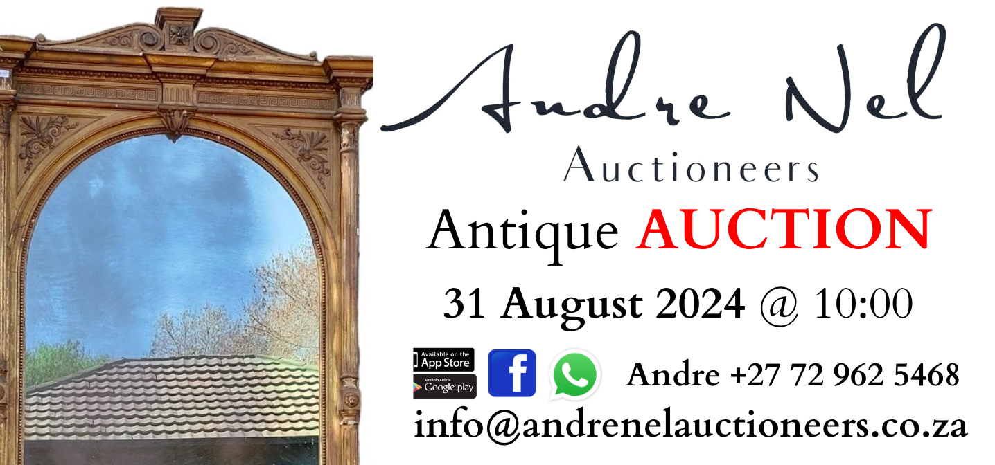Antique Auction - 31 August 2024 | André Nel Auctioneers