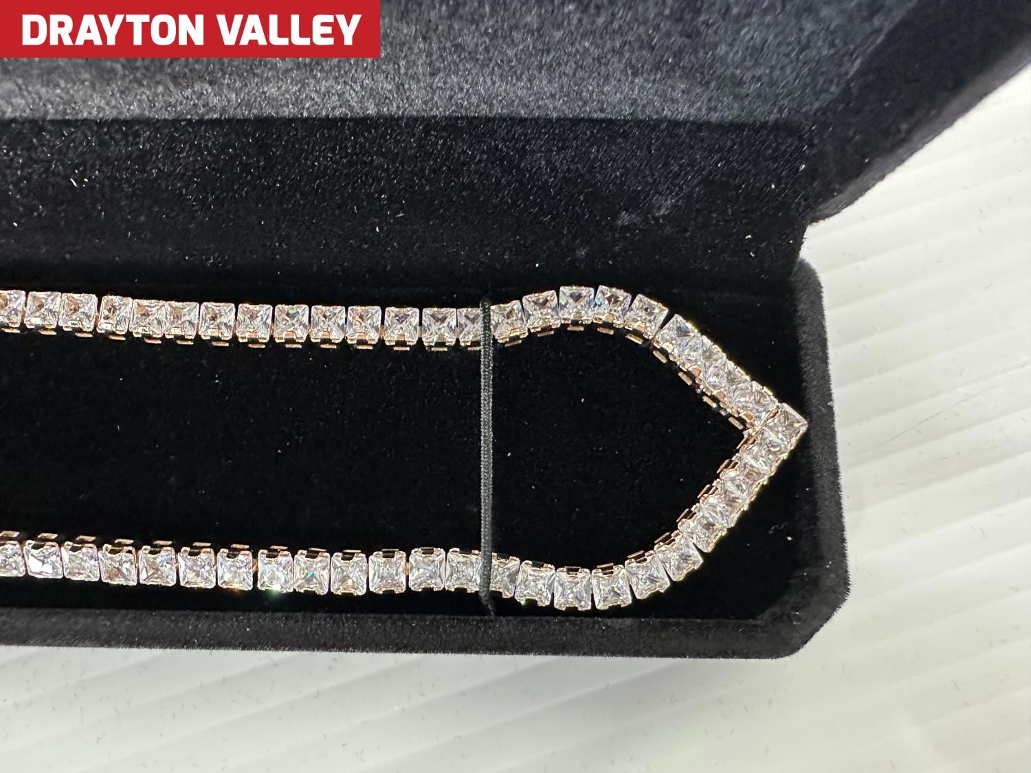 Smartlife 18K Gold Plated 4.0 mm Princess Cut Simulated Diamond (CZ ...