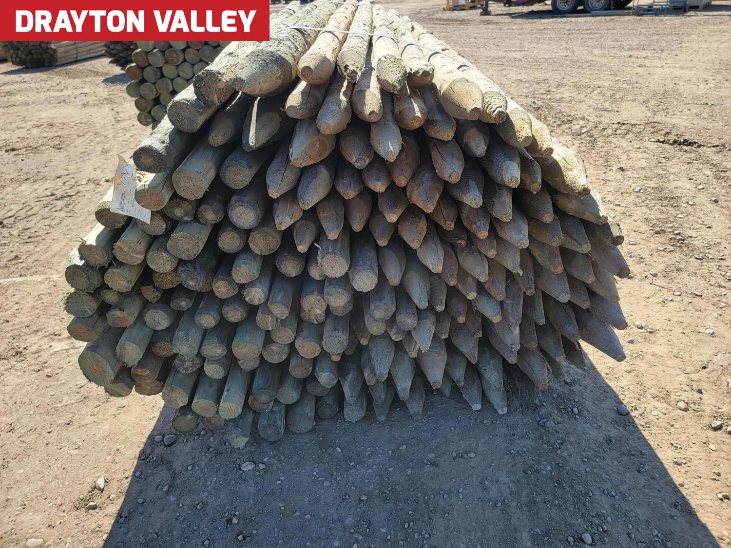 (180) 2-3 Inch X 6 Ft Treated Fence Posts (Unused) [25KH10993-012 ...