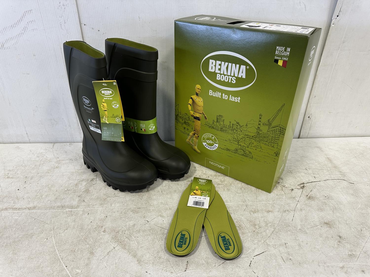 Bekina Thermolite Iceshield Safety Boots - Size 9 (Unused) [25DC37990 ...