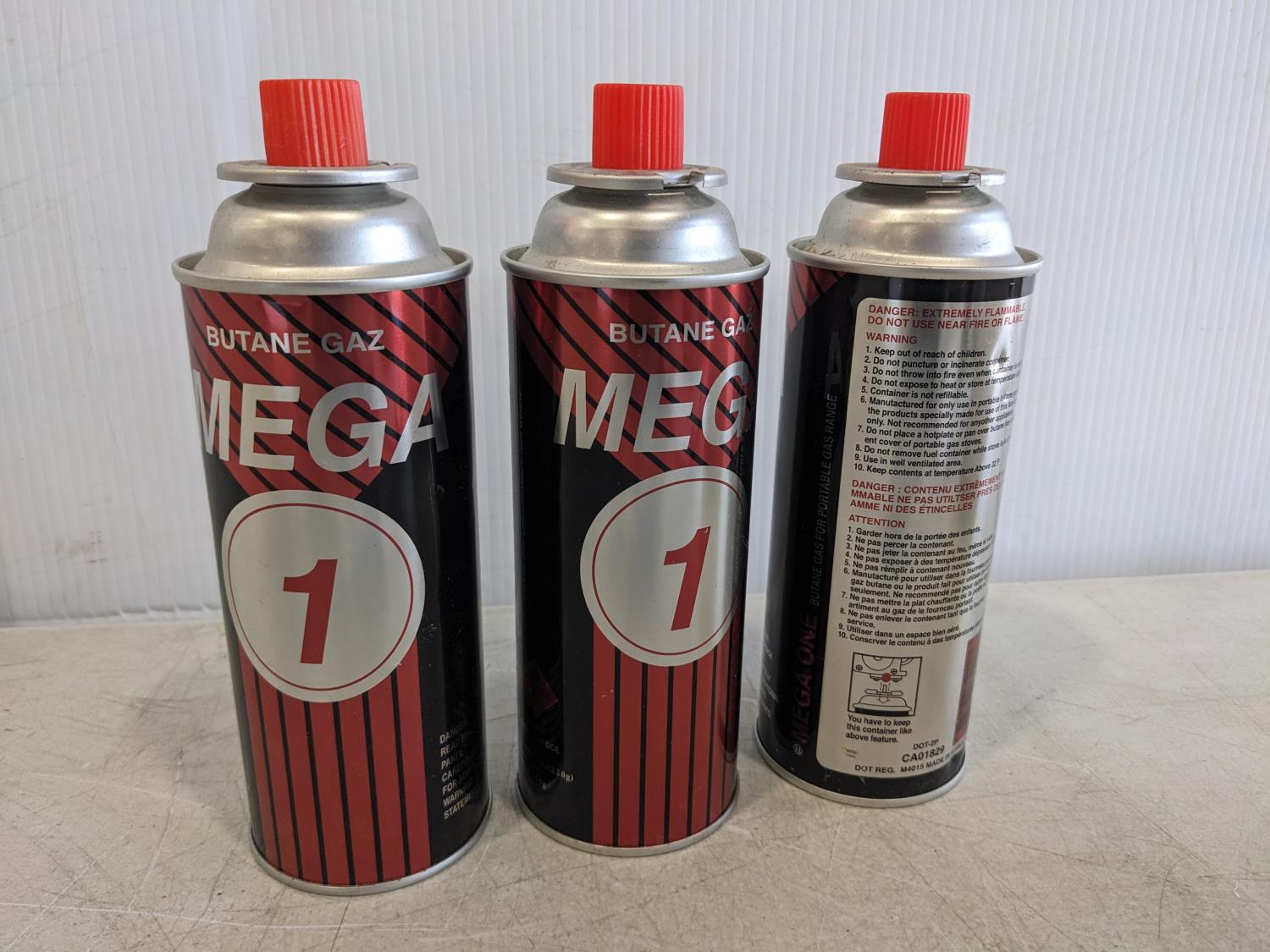 (3) Cans of Butane Gas (Unused) [24FE37016-010] | Team Auctions