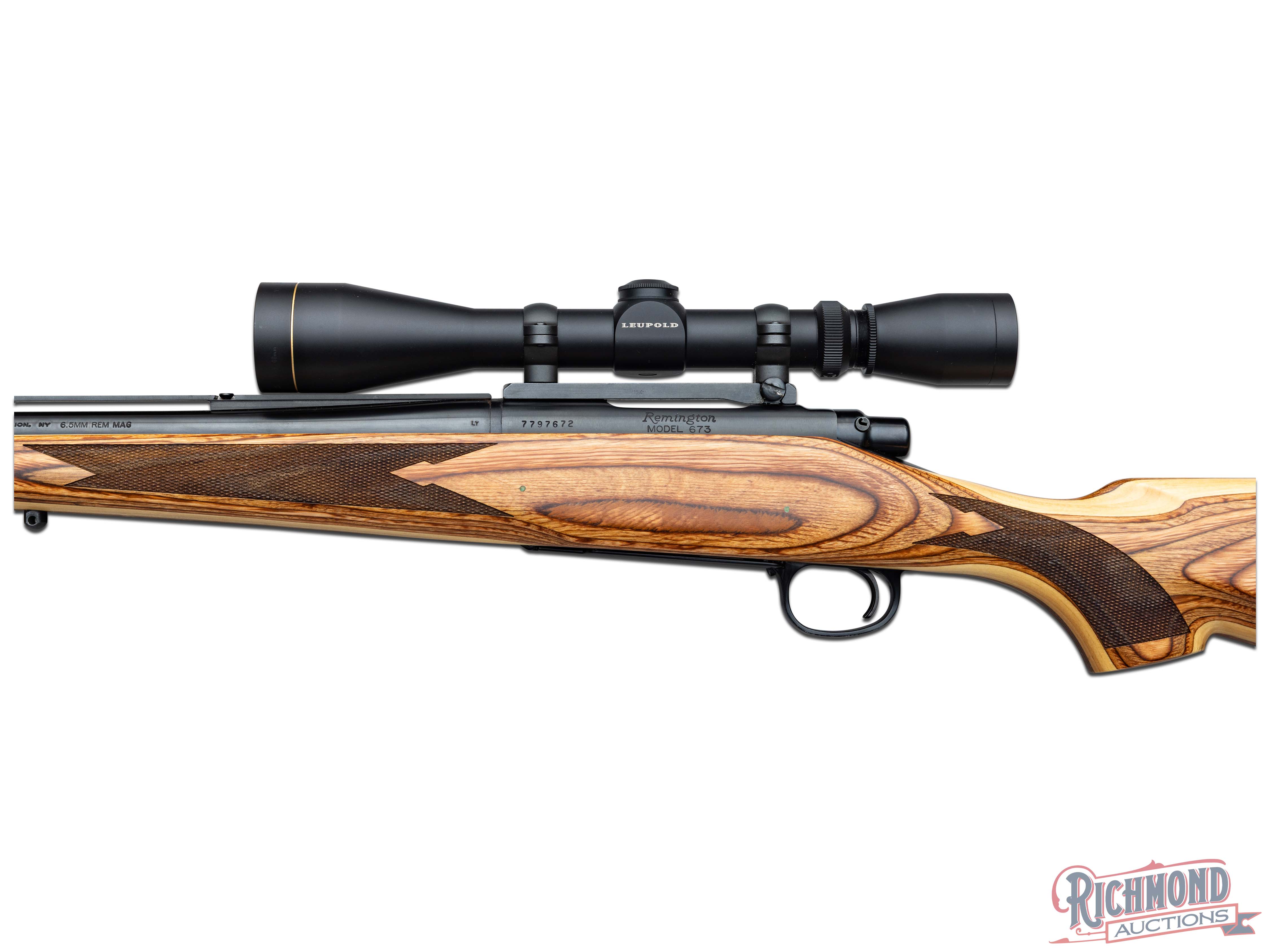 Remington 673 Bolt Action 6.5mm REM MAG Rifle with Leupold VX-1 Scope ...