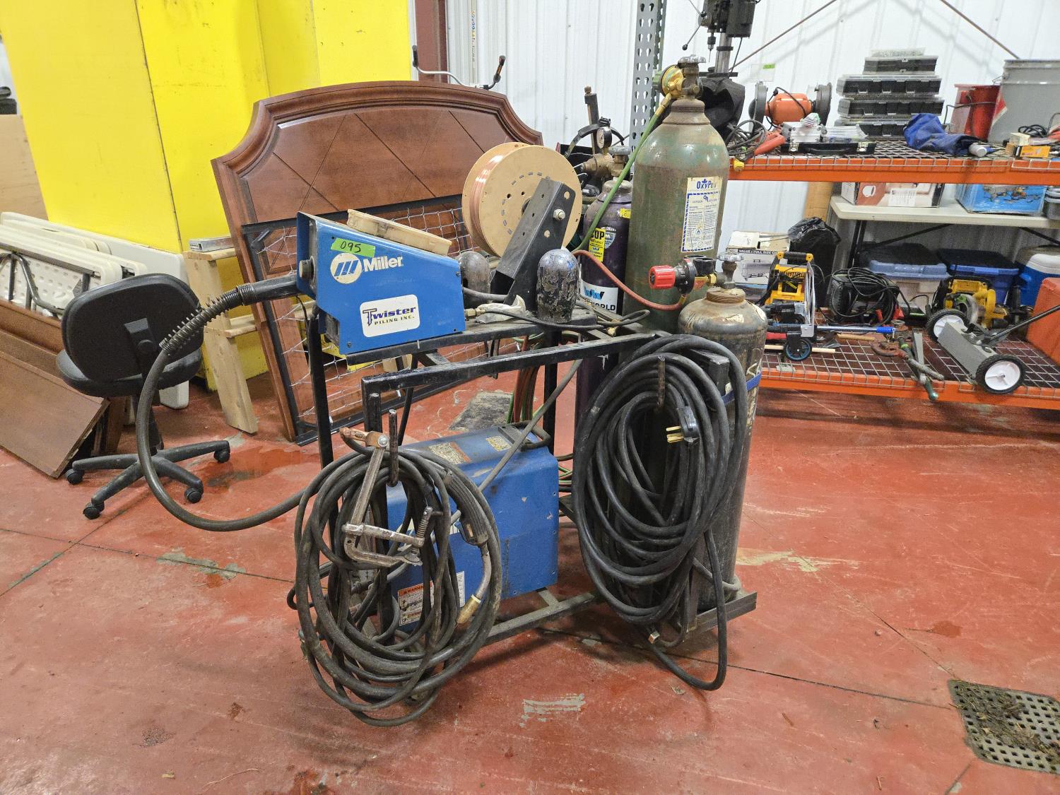 Miller XMT 304 Arc Welder, Miller 70 Wire Feed, Cutting Torch with ...