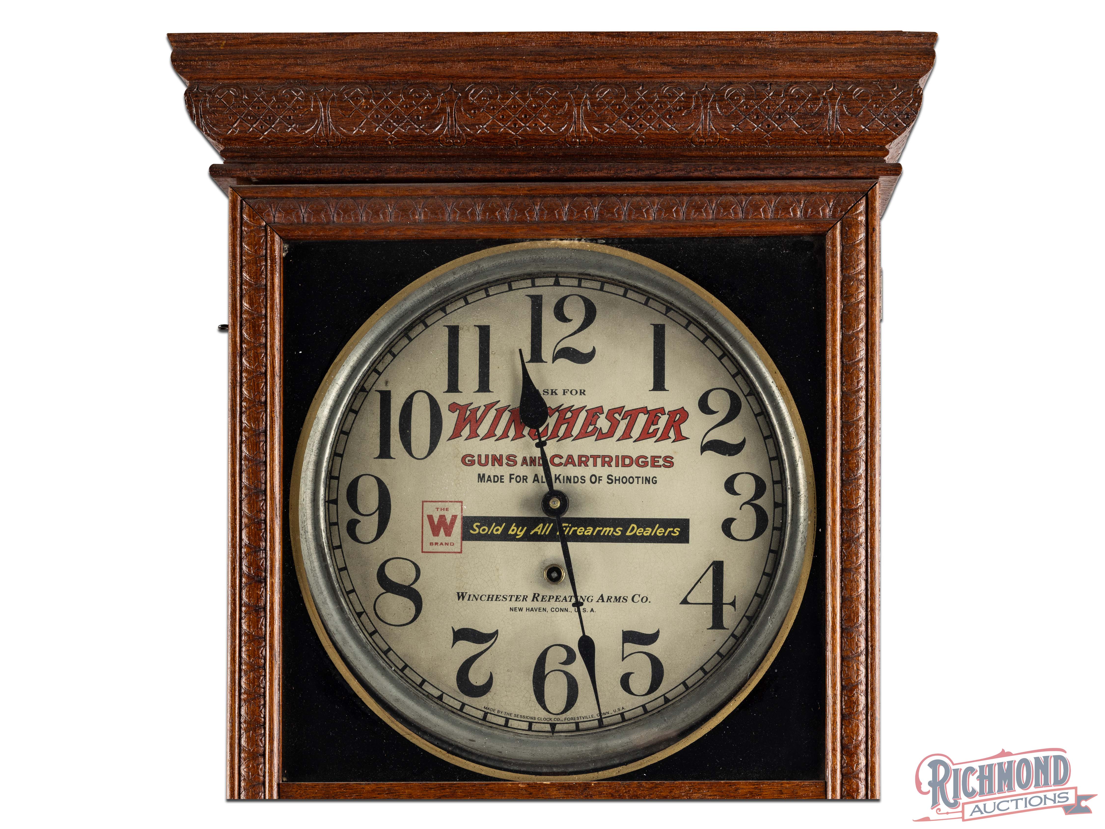 Vintage Sessions Wall Clock With Winchester Clock Face | Richmond Auctions