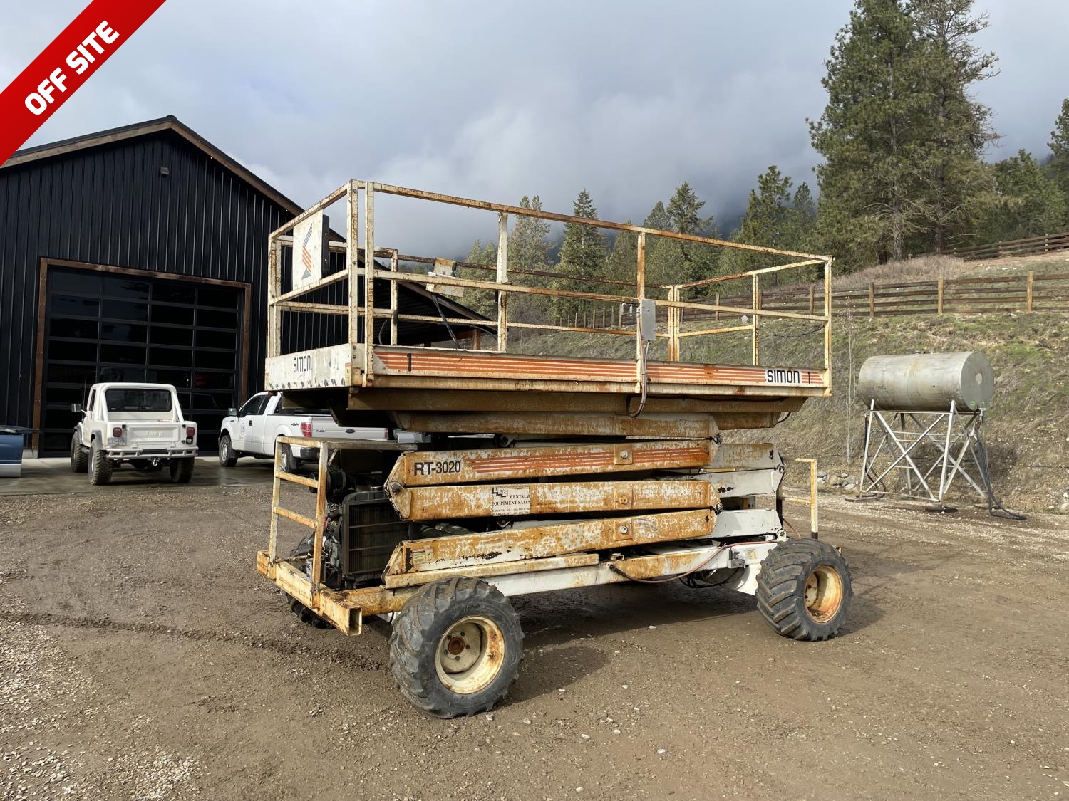 Simon RT-3020 30 ft 4X4 Scissor Lift [25DA45001-001] | Team Auctions