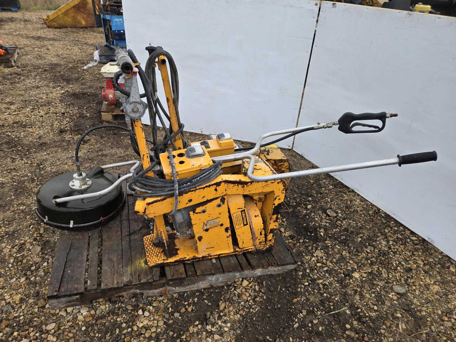 (2) Porta Shot Blast Cleaning Machines, Floor Washer, Baldor 7.5Hp ...