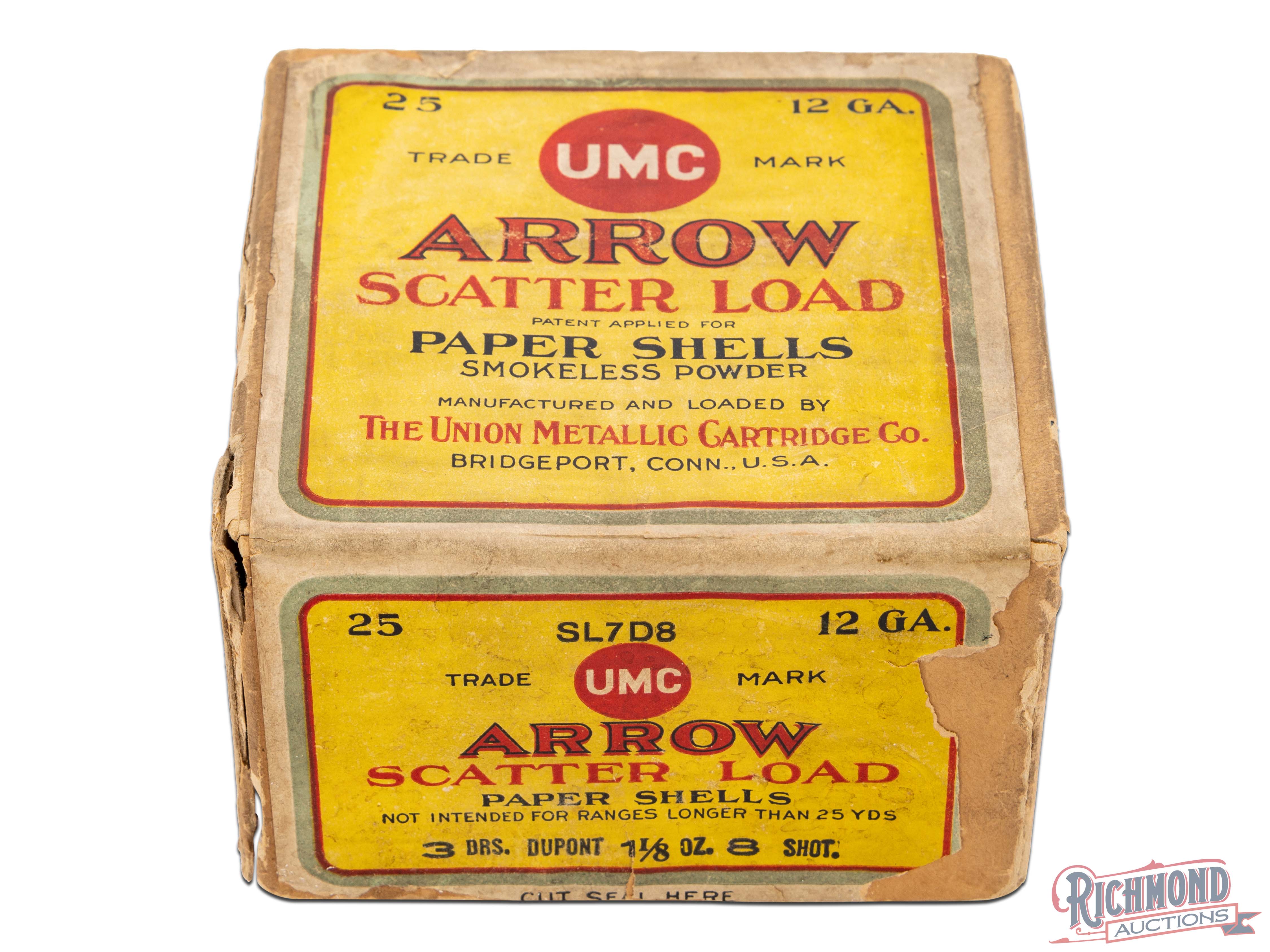 Union Metallic Cartridge Co Arrow Scatter Load Paper Shells Smokeless ...