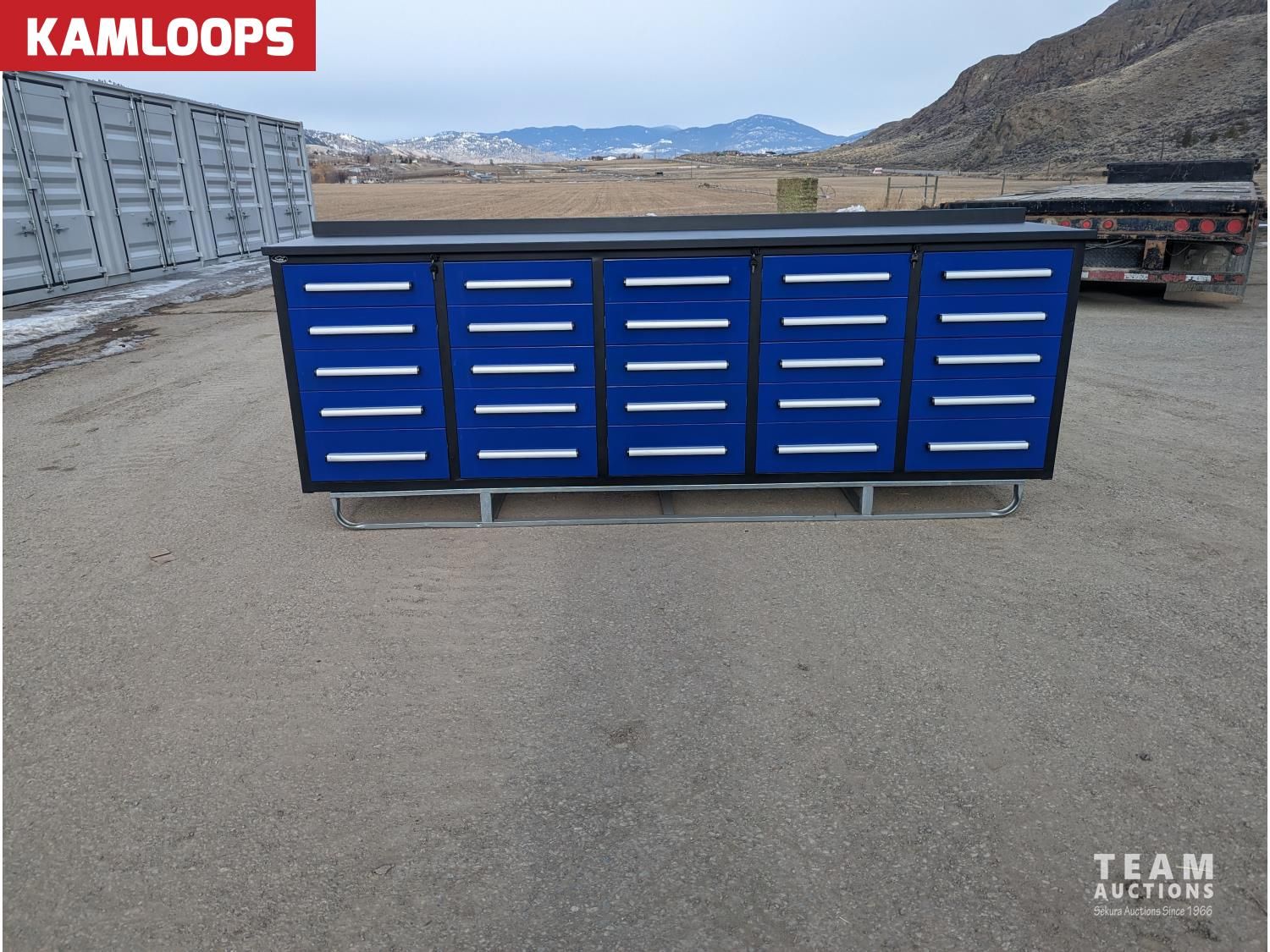 2025 Steelman 10FT-25D 10 Ft SS 25 Drawer Garage Cabinet Work Bench (Unused) [25KF54995-032 ...