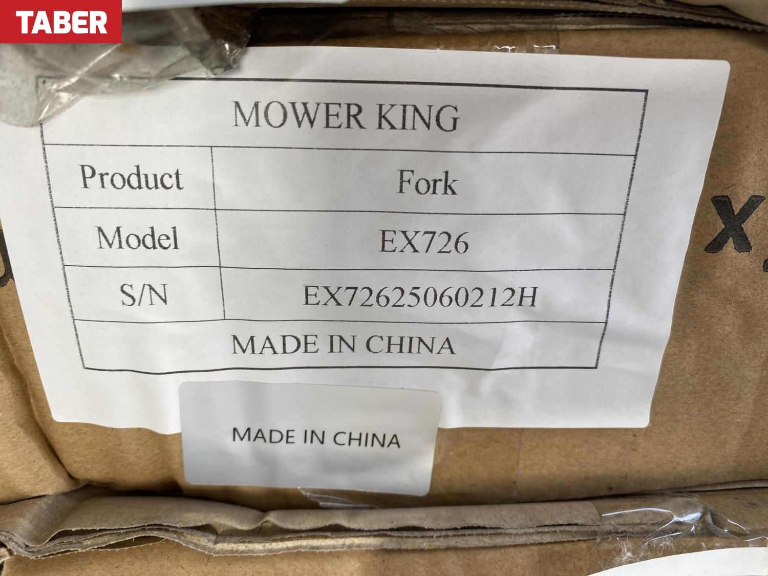 Mower King EX726 72 Inch Fork Extensions (Unused) [25KI94004-002 ...