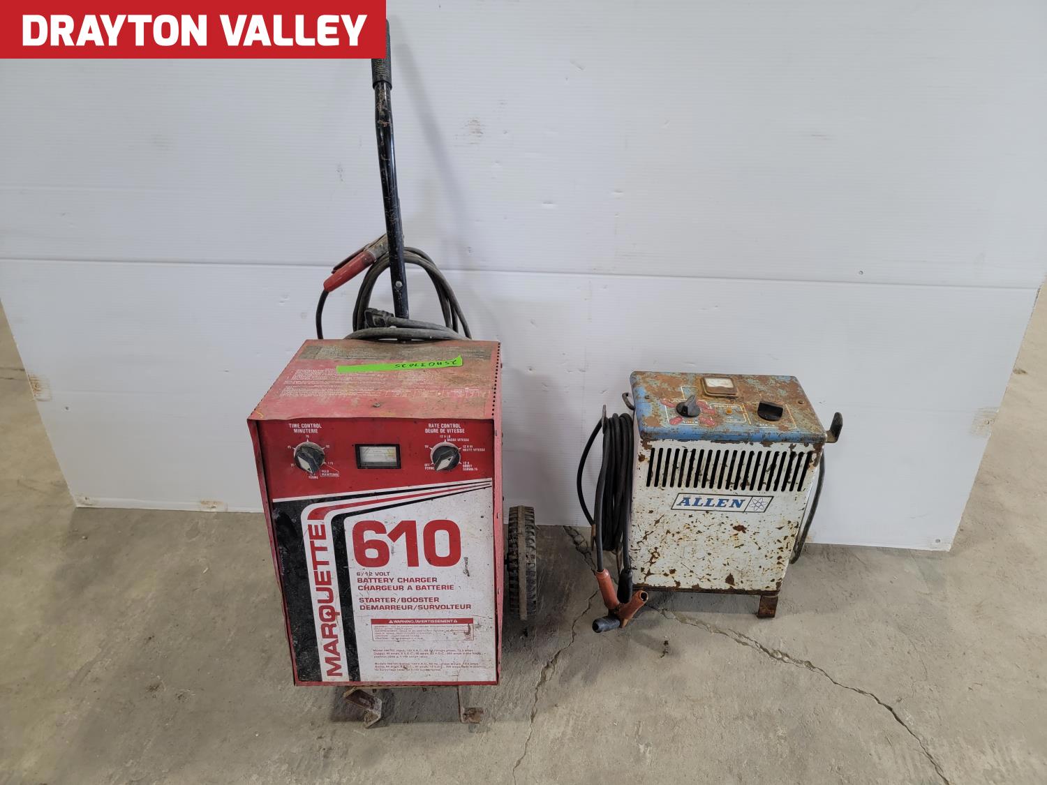 Marquette 6/12 V Battery Charger and Allen Battery Charger [25HD37025 ...
