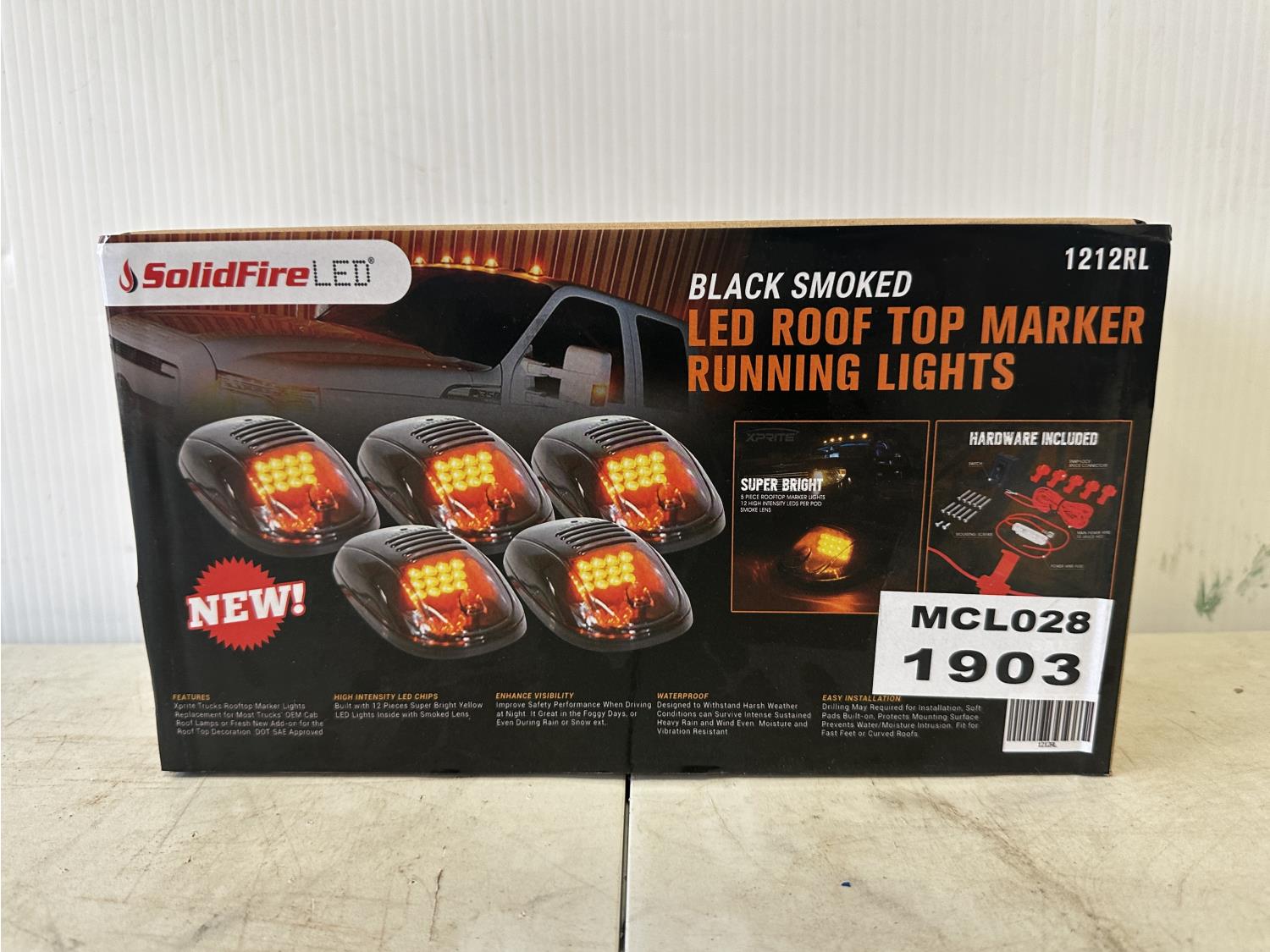 Solidfire LED Black Smoked LED Roof Top Marker Running Lights (Unused ...