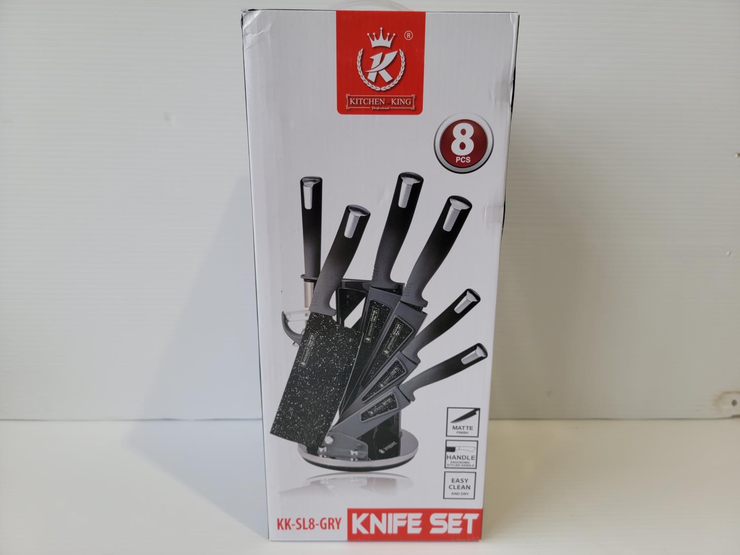 Kitchen King 8 Piece Knife Set - Grey (Unused) [24EH37998-001] | Team ...