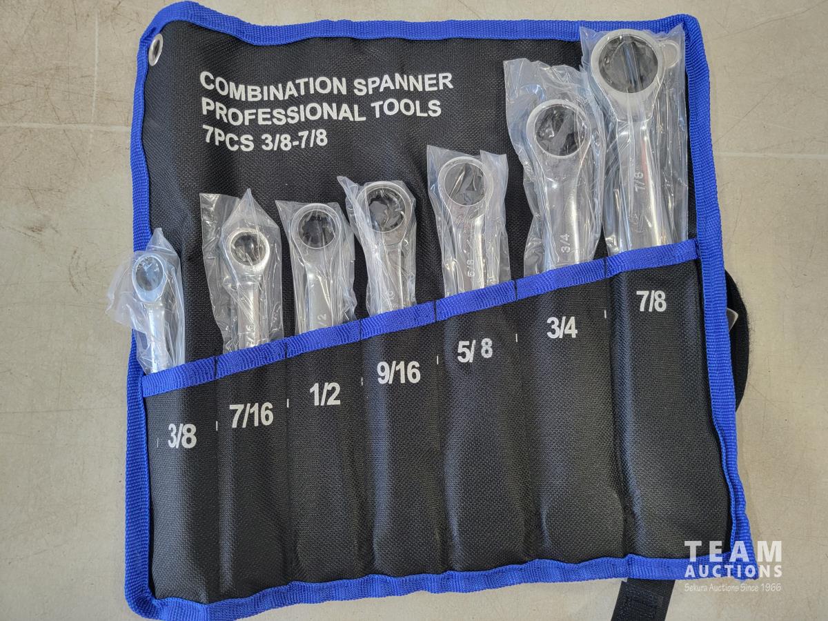 7 Piece Combination Spanner Professional Tools Wrench Set (Unused) [23JB05006-008] | Team Auctions