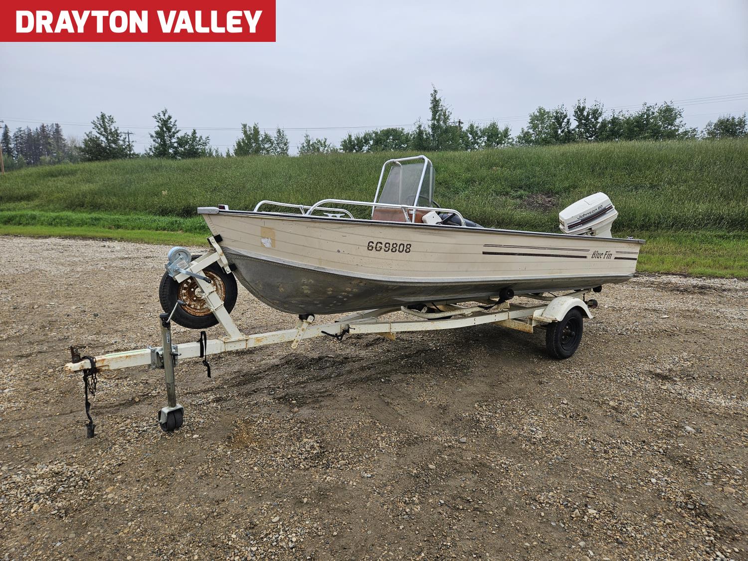 1983 Bluefin 16 Ft Boat with S/A Trailer [25HC05005-002] | Team Auctions