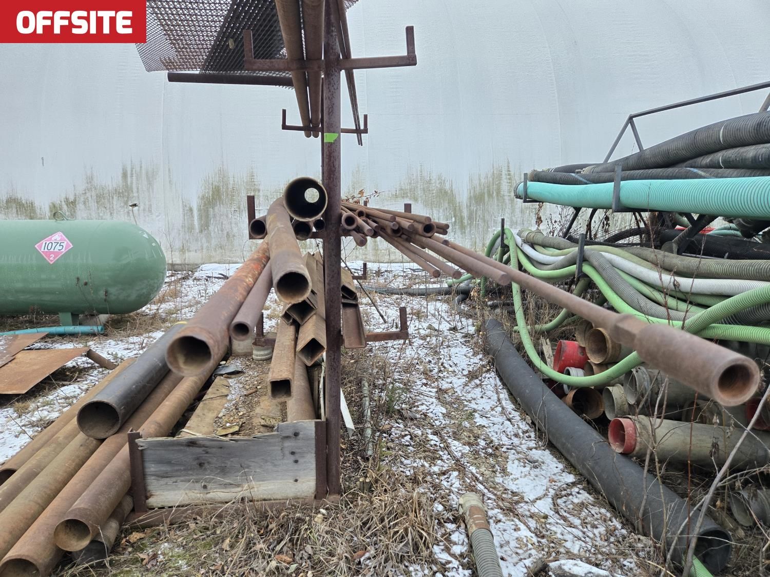 Metal Rack with Pipe, Grating & Structural Steel [25LC05010-019] | Team ...