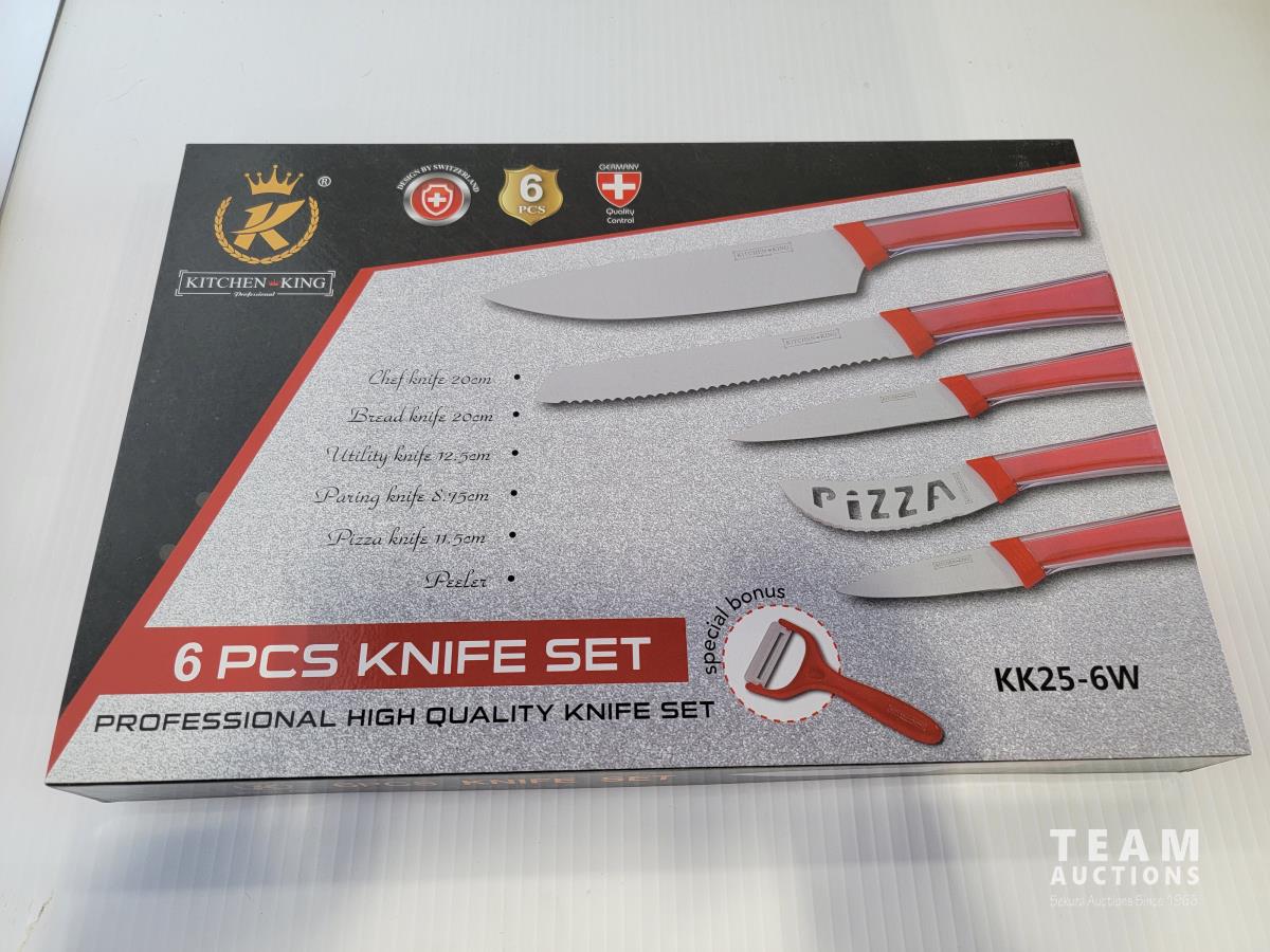 6 Piece Kitchen King Knife Set (Unused) [23EA05026-026] | Team Auctions