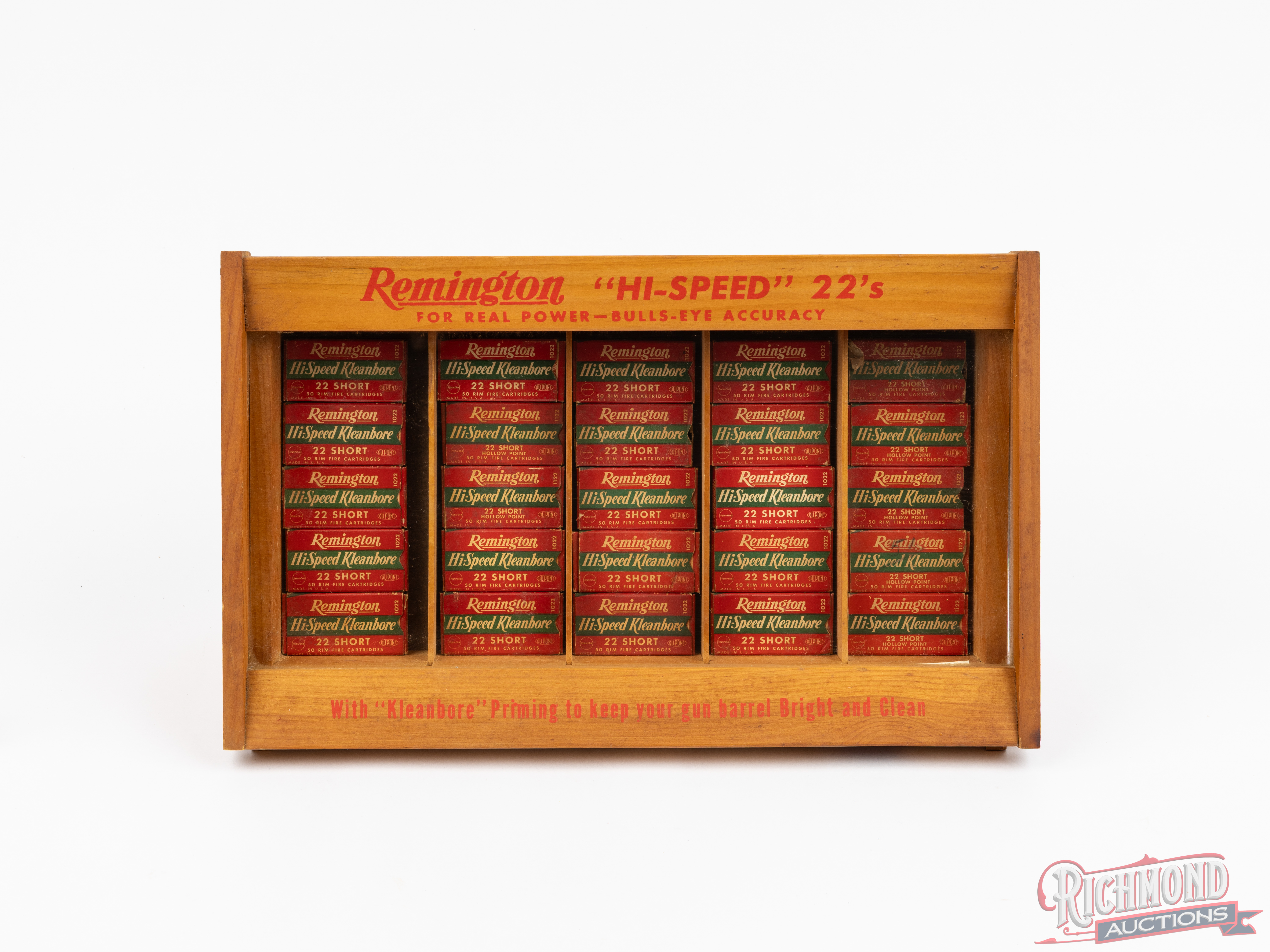 Remington "Hi-Speed" 22's Wood Retail Counter Display & 25 Collector ...