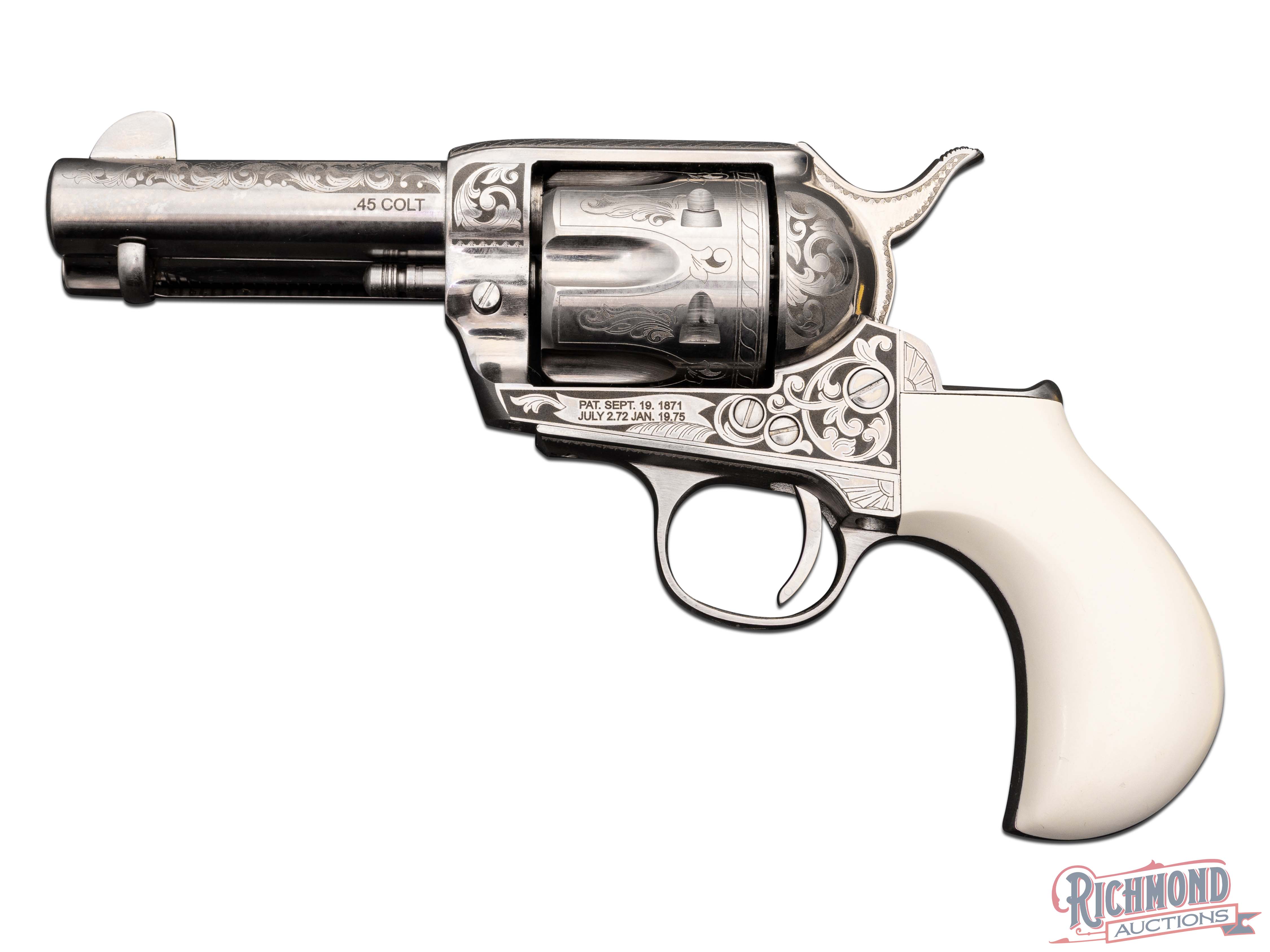 Cimarron 1873 SA Huckleberry .45 Colt Single Action Revolver w ...