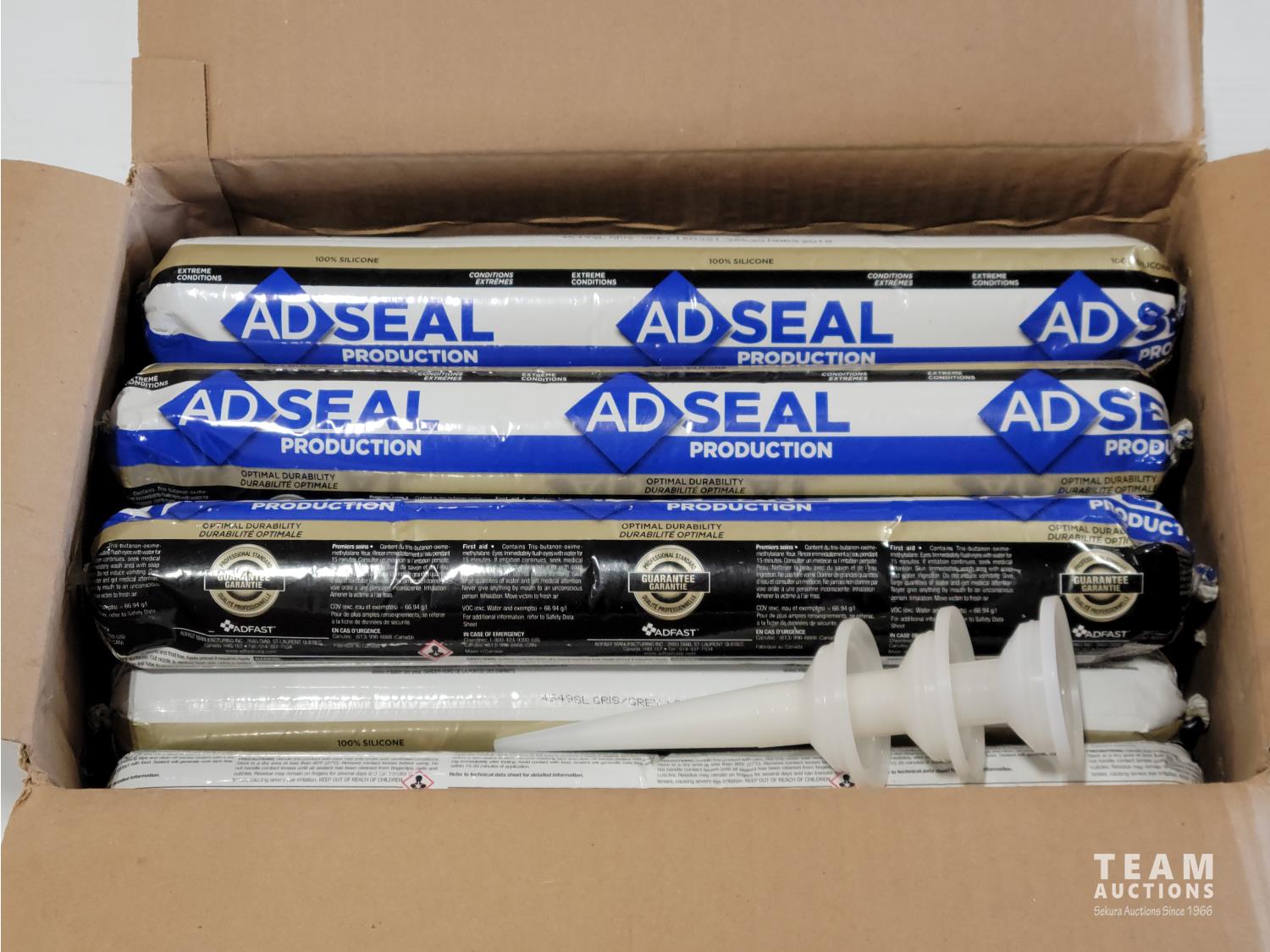 (12) Adfast Gray All Weather Adhesive Sealant and (3) Applicator ...