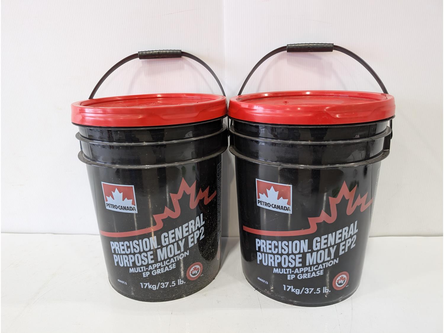(2) 17 kg Pails of Petro-Can Precision General Purpose Moly EP2 Grease ...